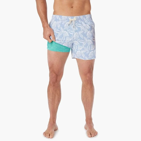 Bungalow Trunk - Sky Blue Leaves- FAIR HARBOR - The Simple Man