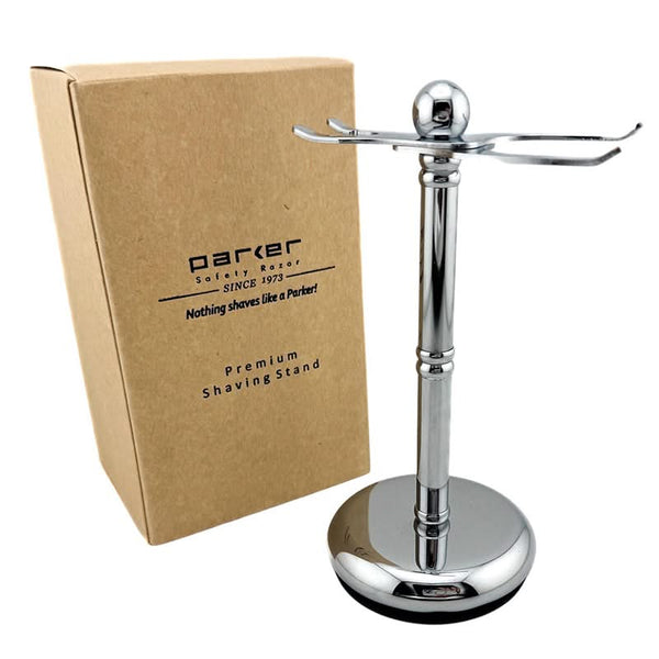 Parker Adjustable Chrome Shave Stand - The Simple Man