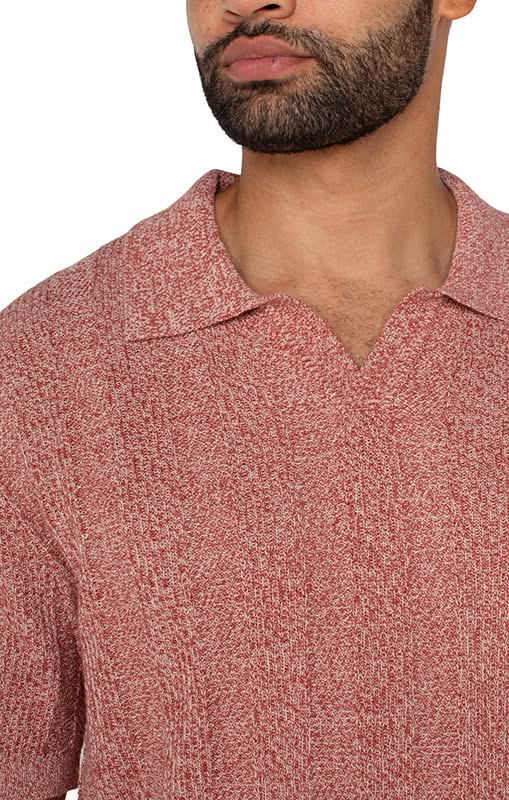 Nantucket Red Cable Knit Polo – Classic, Comfortable & Stylish - The ...