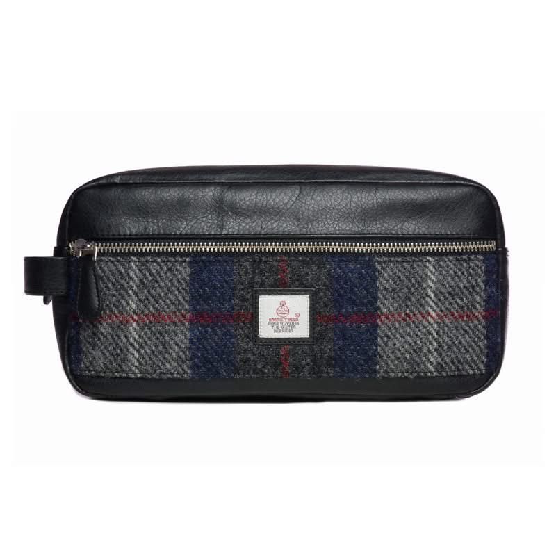 Harris Tweed Dopp kit Toiletry Bag - Bronte Moon - The Simple Man